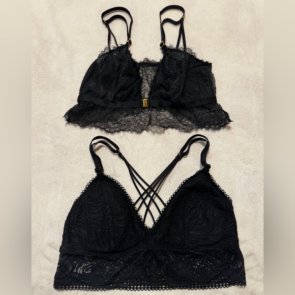 Auden | Intimates & Sleepwear | Auden Black Lace Bralette Set Nwot ...
